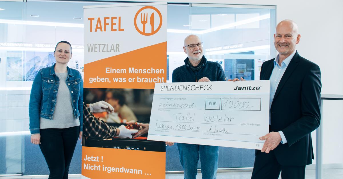 Janitza spendet 10.000 Euro an die Wetzlarer Tafel